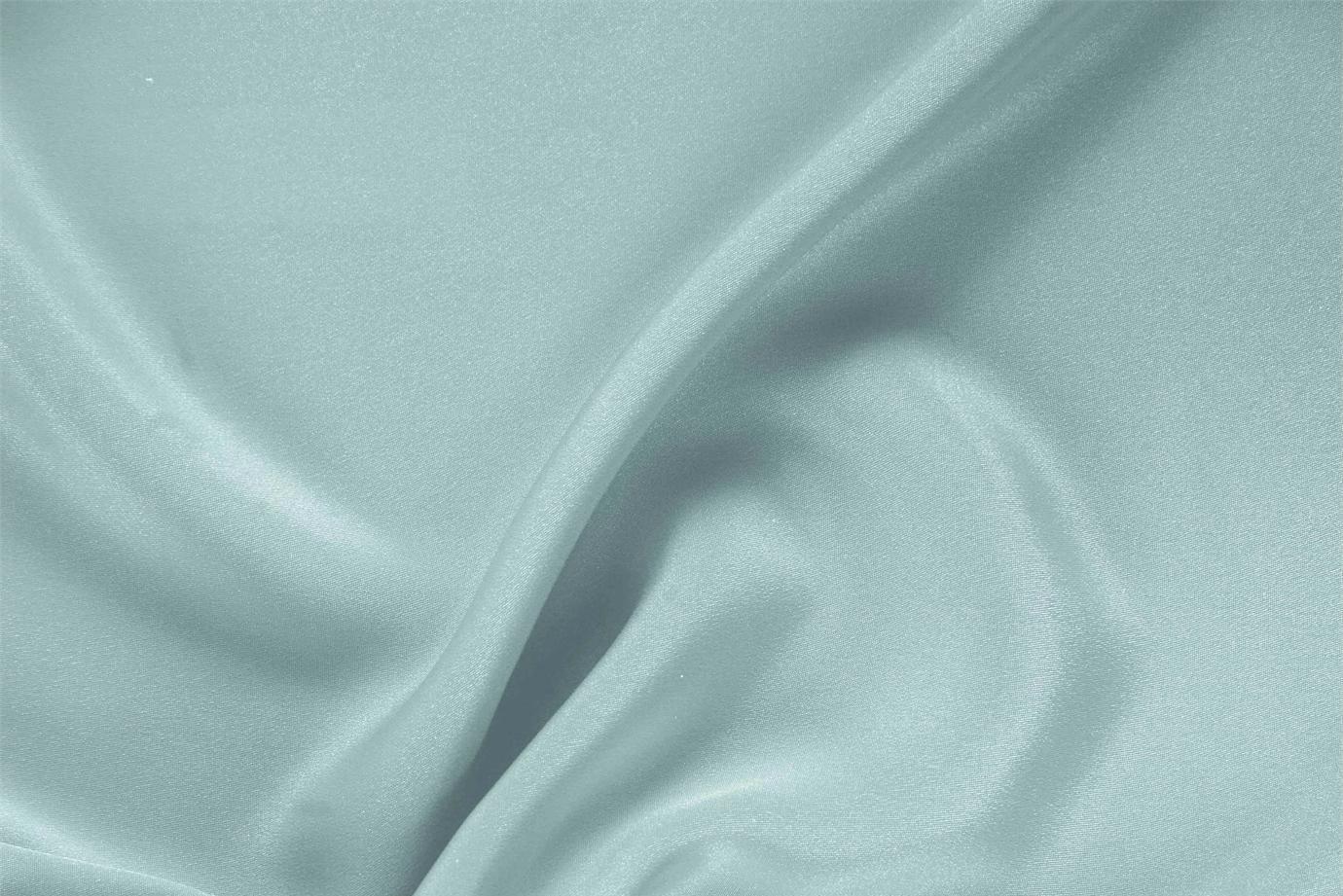 Tessuto Drap Blu Acqua in Seta per abbigliamento